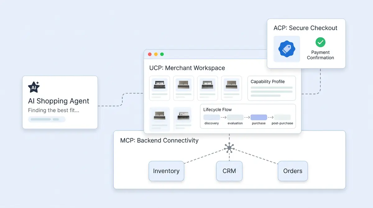 ACP vs UCP vs MCP: Agentic Commerce Protocols